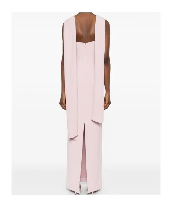 Solace London Rona Halterneck Maxi Dress - Pink
