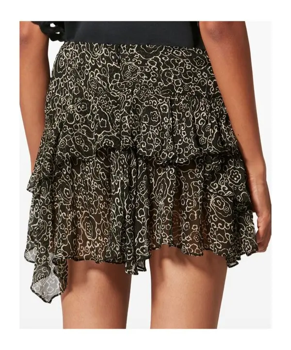 Isabel Marant Étoile Lolita Ruffled Printed A-line Skirt