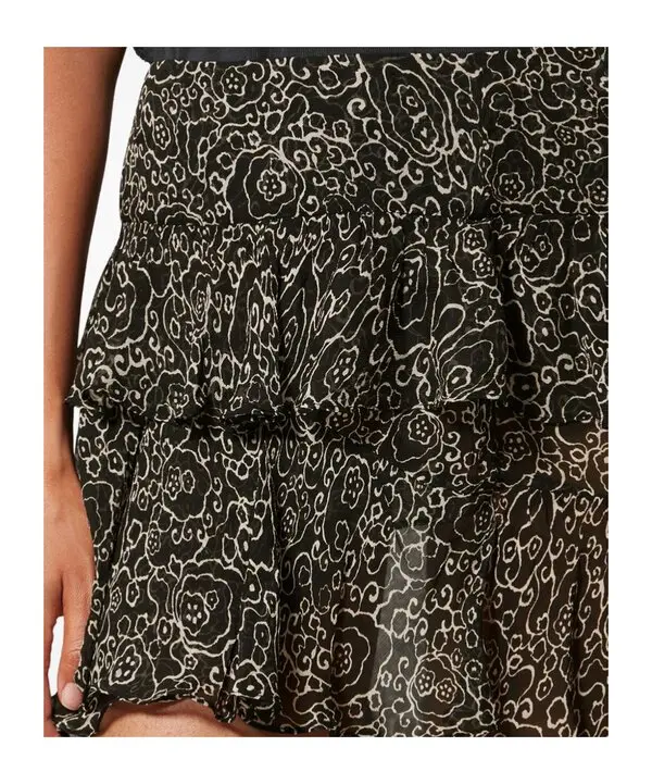 Isabel Marant Étoile Lolita Ruffled Printed A-line Skirt