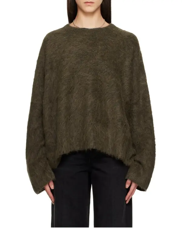 TOTEME Brushed Alpaca-blend Sweater - Black