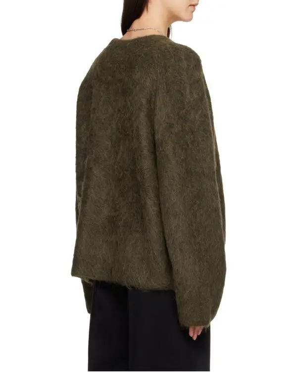 TOTEME Brushed Alpaca-blend Sweater - Black