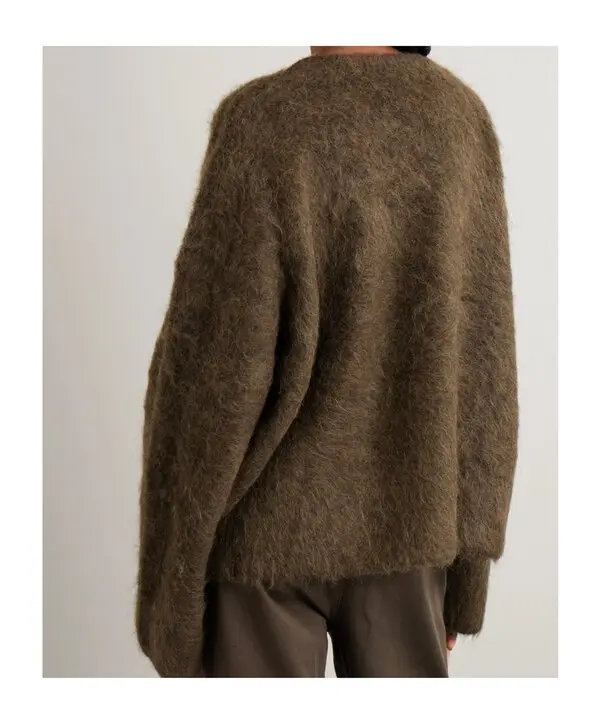 TOTEME Brushed Alpaca-blend Sweater - Black