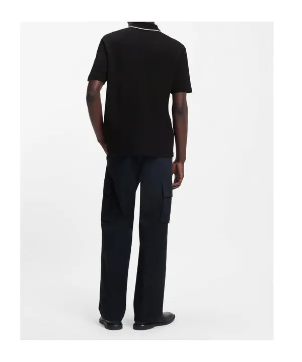 Hugo Boss Contrast Trim Short-sleeved Polo Shirt - Black