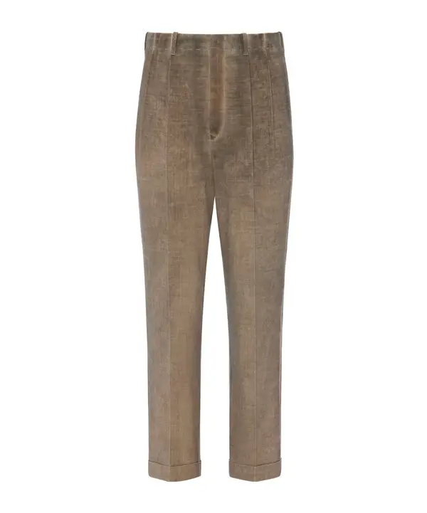 MAISON MARGIELA Wool Trousers - Camel