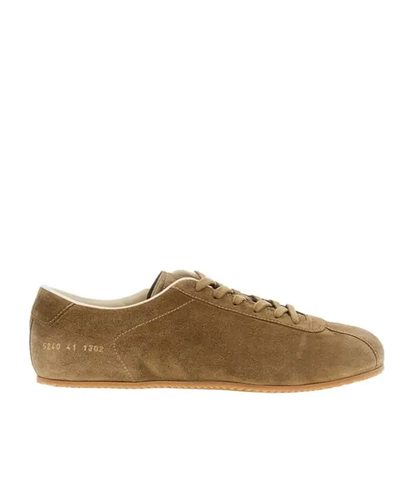 COMMON PROJECTS Suede Leather Lace Up Sneakers - Brown
