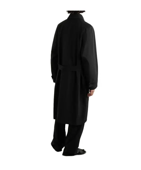 THE ROW Long Cotton Trench Coat With Belted Back
