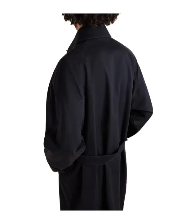 THE ROW Long Cotton Trench Coat With Belted Back