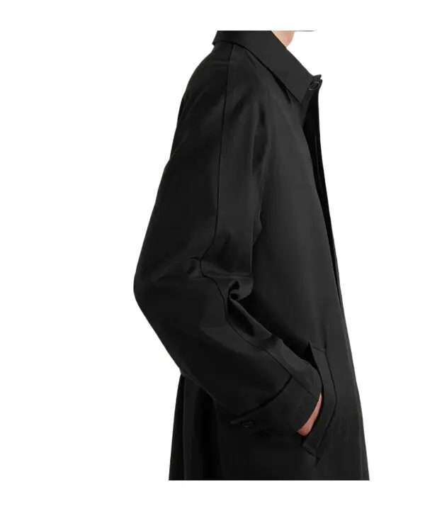 THE ROW Long Cotton Trench Coat With Belted Back