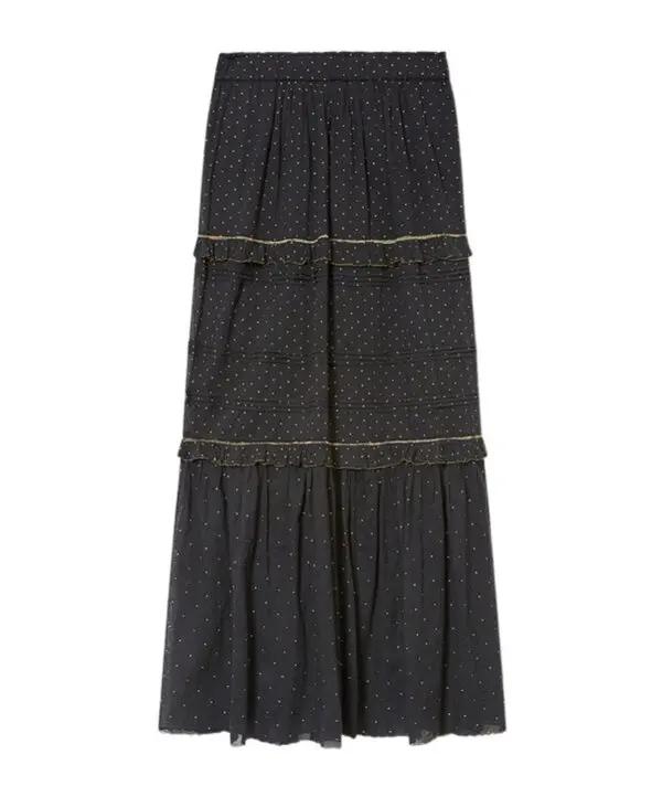 Isabel Marant Étoile Volodia Ruffled Tiered Maxi Skirt