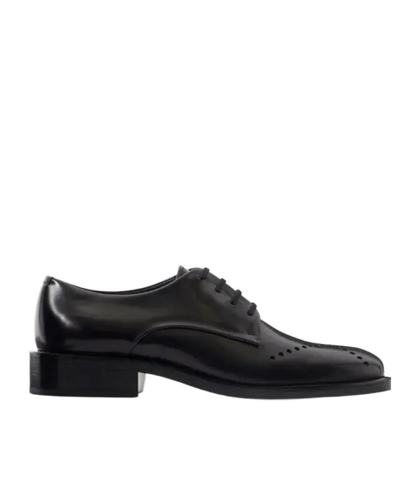 JIL SANDER Square-toe Lace-up Shoes - Black