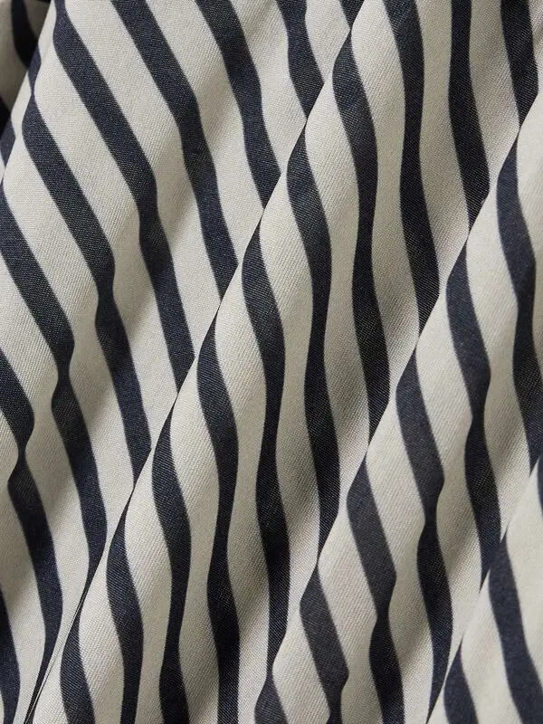 Rixo Striped Long Sleeve Dress