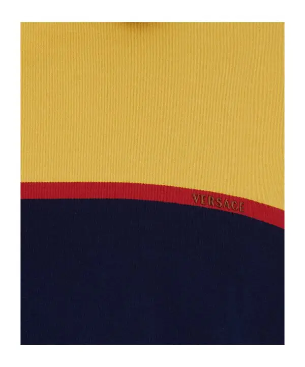 Versace Striped Short-sleeved Polo Shirt