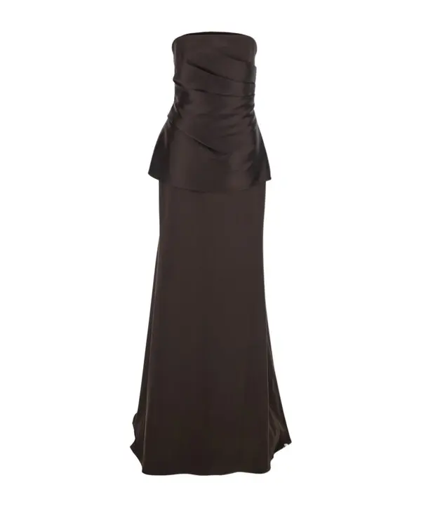 Solace Allia Strapless Gown - Black