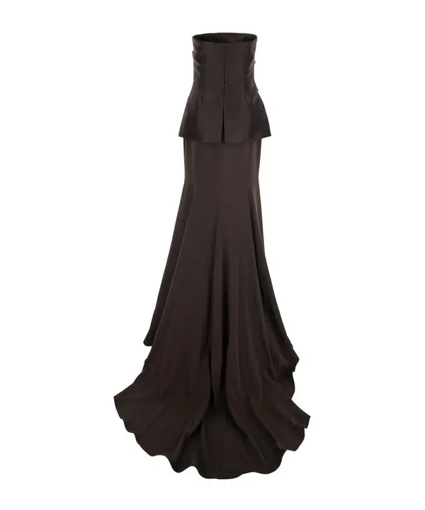 Solace Allia Strapless Gown - Black