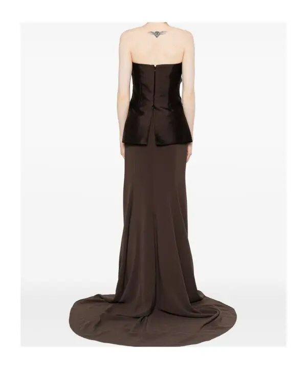 Solace Allia Strapless Gown - Black