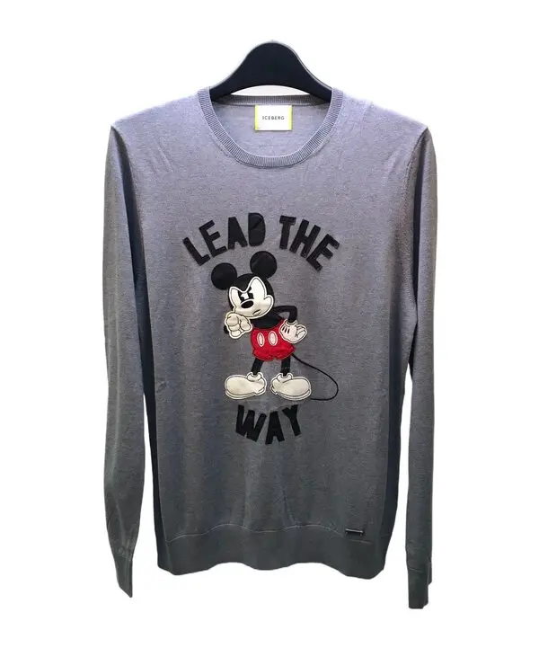 Iceberg Mickey Mouse Graphic Crewneck Sweater
