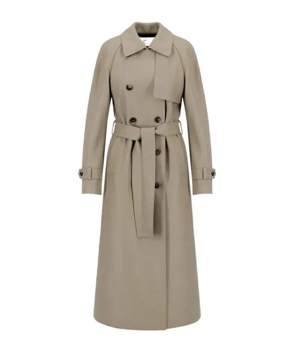Harris Wharf London Long Raglan Trench Coat