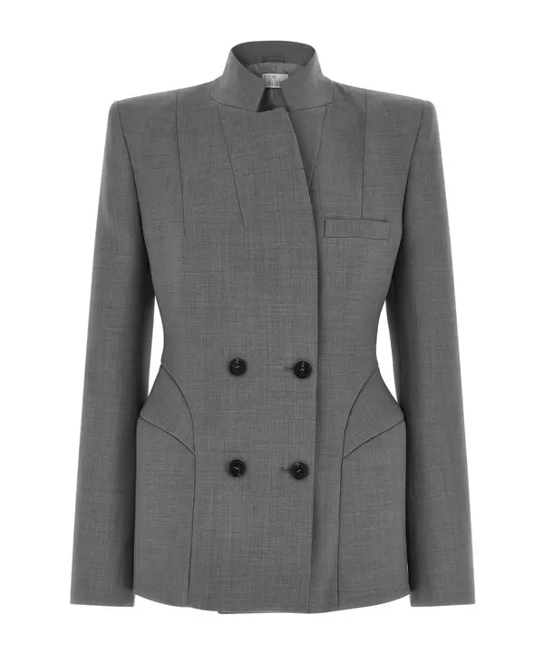 Giuseppe Di Morabito Double-breasted Virgin Wool Blazer - Gray