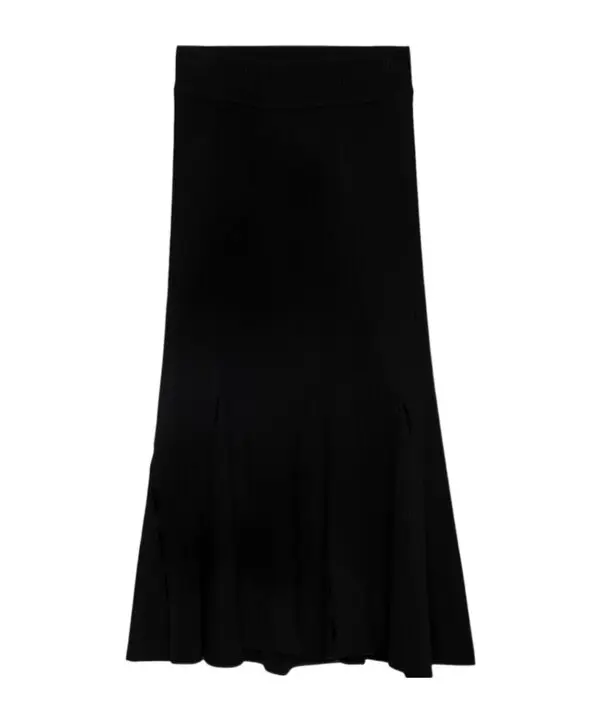 Zadig&Voltaire Ginza Knit Midi Skirt With Openwork Details