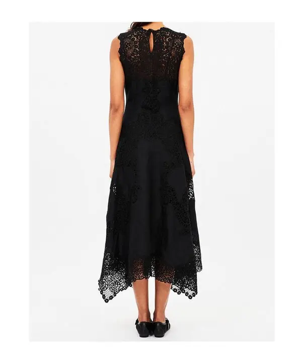 ulla johnson black lace dress Ulla Johnson Vesna Dress In Noir - 40% Off