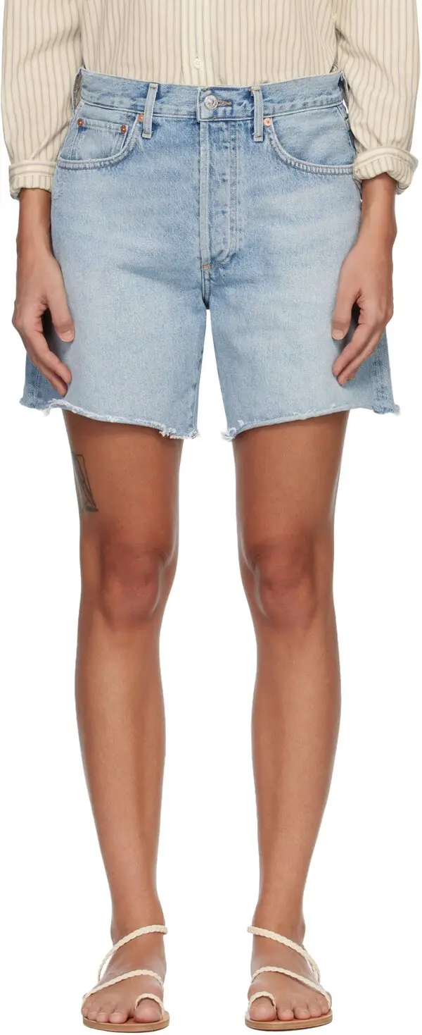 Citizens Of Humanity Marlow Long Vintage Denim Shorts