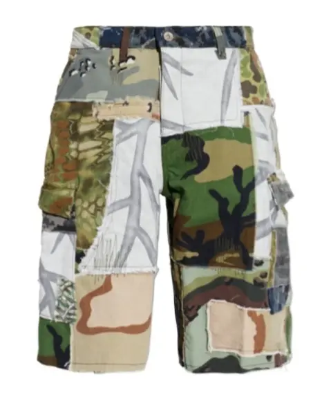 GALLERY DEPT. Patchwork Cargo Shorts - Multicolor