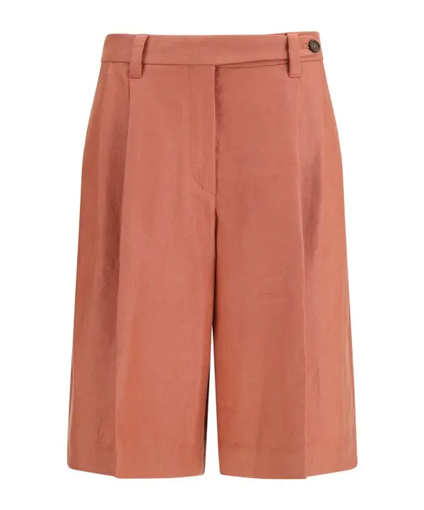 Brunello Cucinelli Pleated Tailored Shorts - Pink