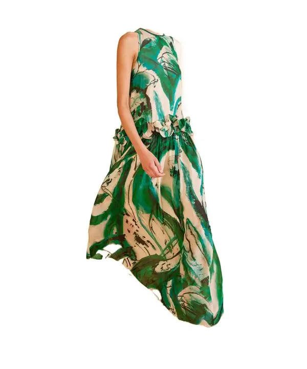 Ulla Johnson Sleeveless Printed Maxi Dress