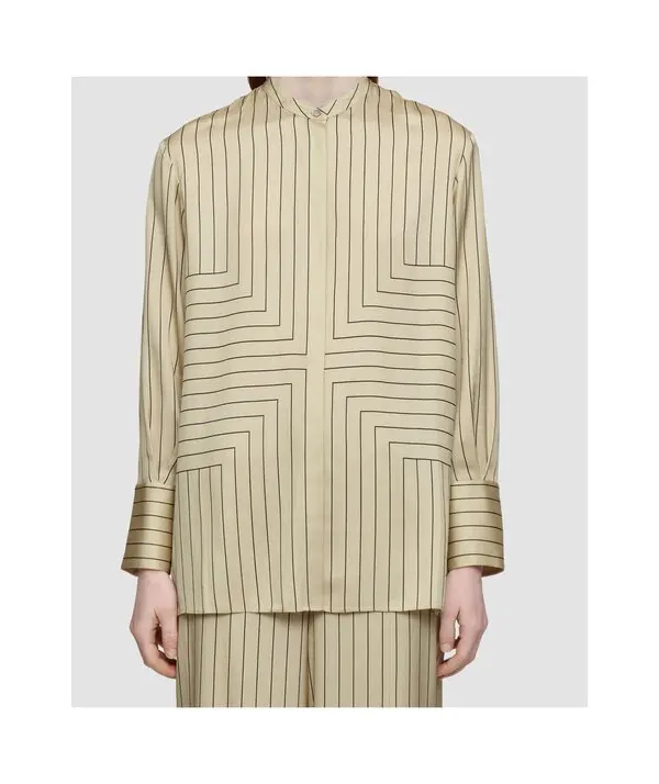 JOSEPH Striped Geometric Shirt