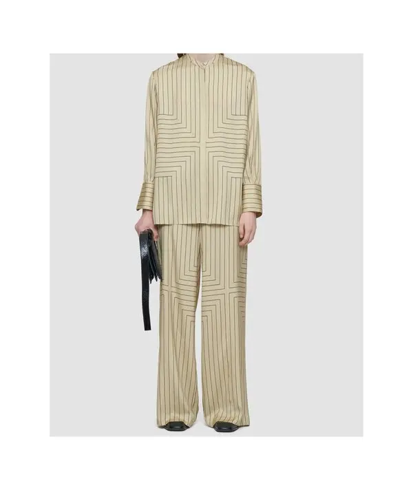 JOSEPH Striped Geometric Shirt