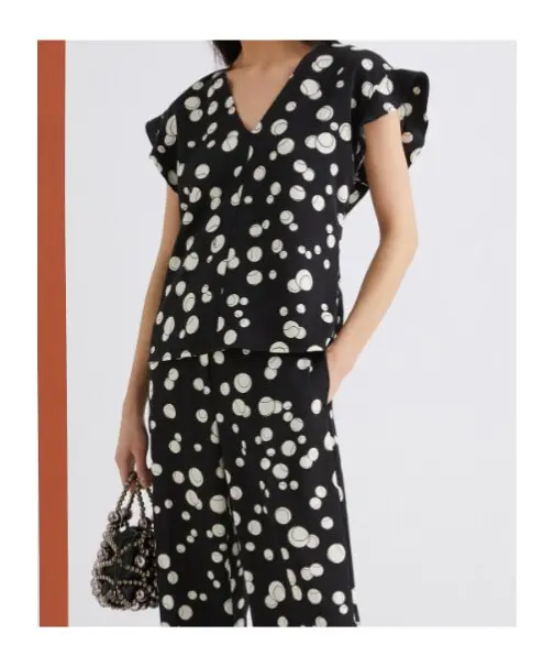 Marella Printed Satin Blouse