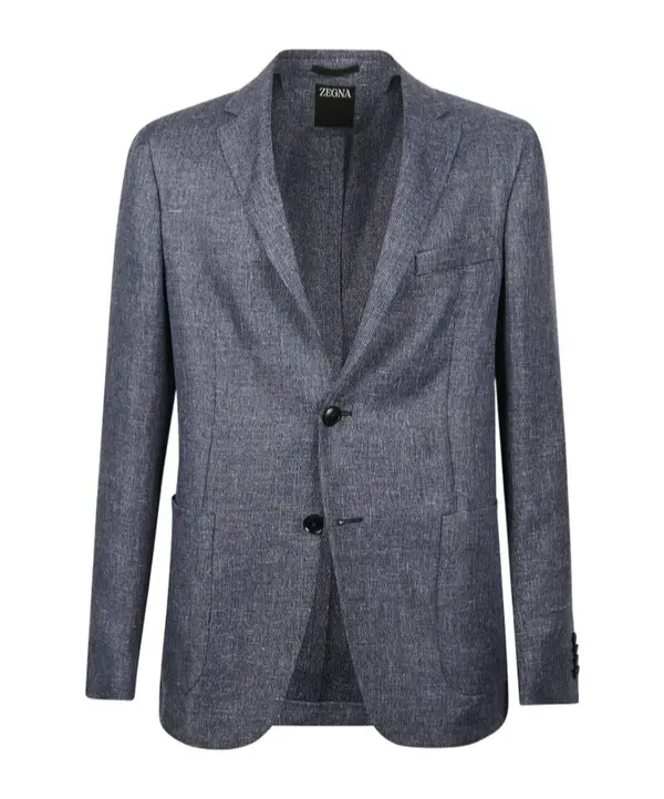 Zegna Two-button Formal Blazer - Blue