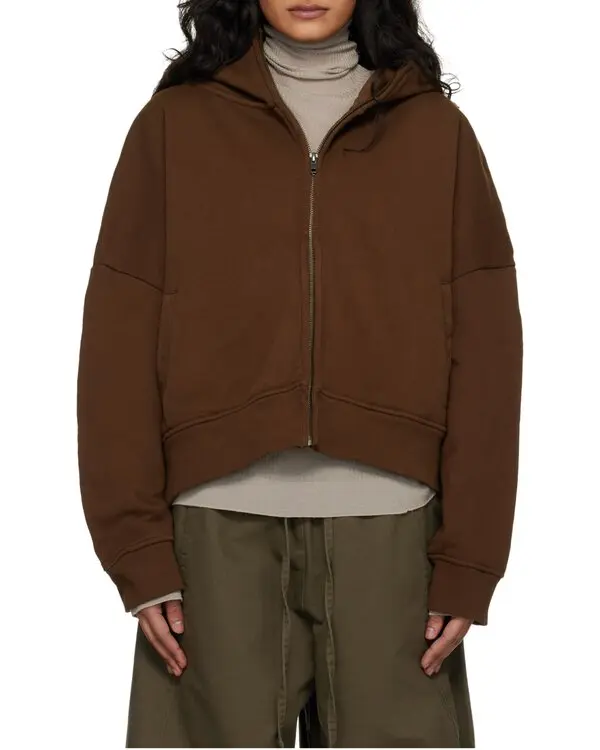 ENTIRE STUDIOS Zip-up Hoodie - Brown
