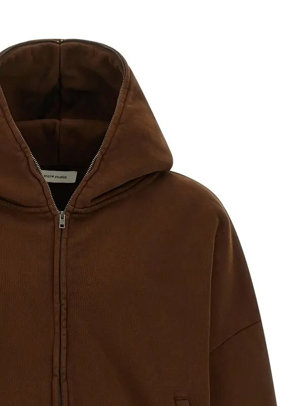 ENTIRE STUDIOS Cropped Zip-up Hoodie - No