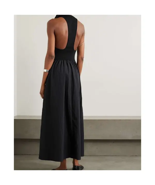 ST. AGNI Sleeveless U-neck Wide Strap Dress