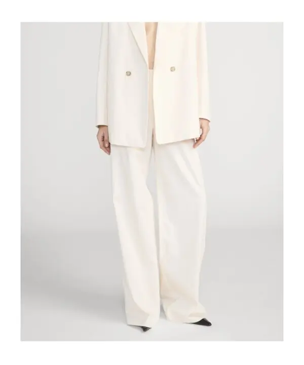 FRAME The Society Wide-leg Trousers - Off White