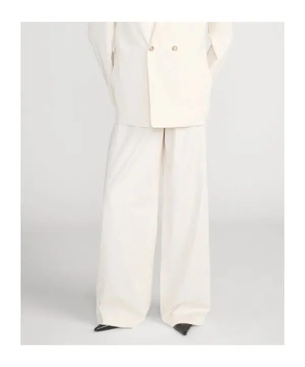 FRAME The Society Wide-leg Trousers - Off White