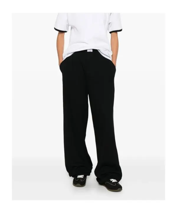 MAGLIANO Elasticated Waist Trousers With Logo Patch