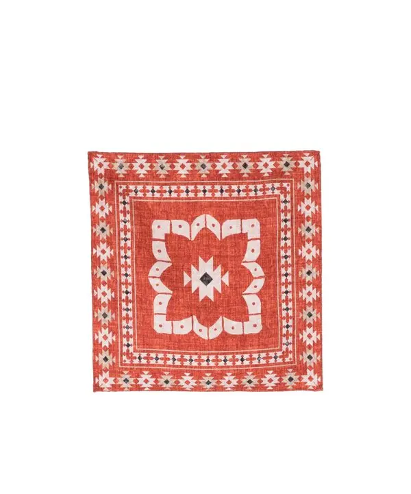 Brunello Cucinelli Graphic-print Pocket Square - Multicolor