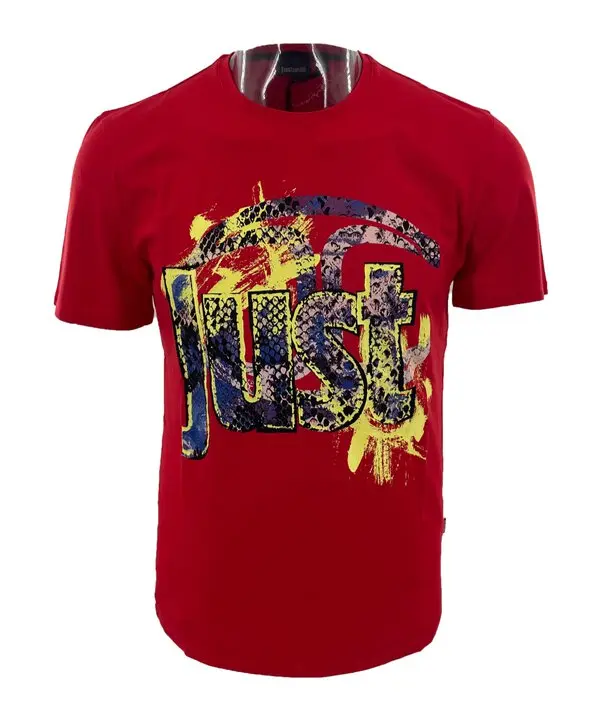 Just Cavalli Logo Short-sleeved T-shirt - Red
