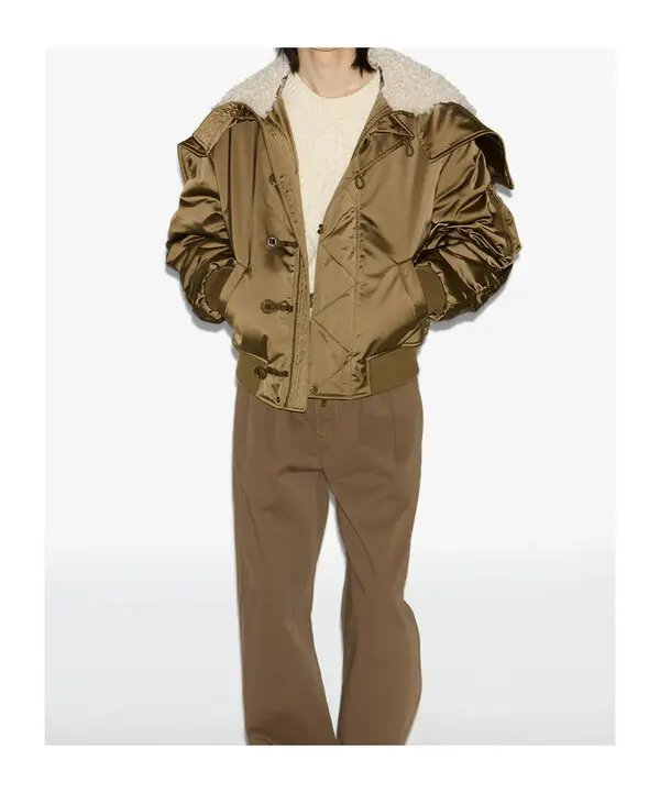 Isabel Marant Étoile Elroy Quilted Satin Bomber Jacket