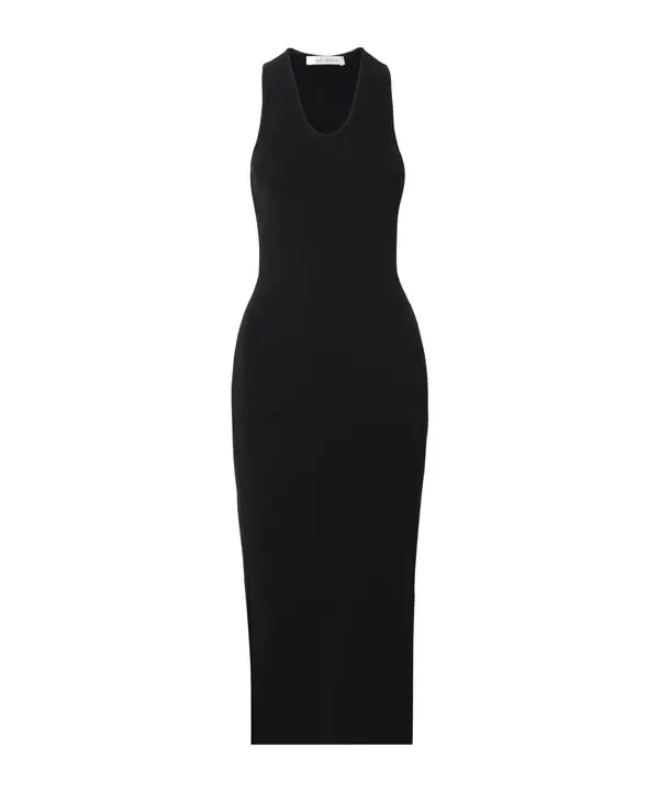 ST. AGNI Sleeveless Knit Maxi Dress With Slit