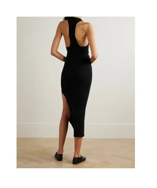 ST. AGNI Sleeveless Knit Maxi Dress With Slit