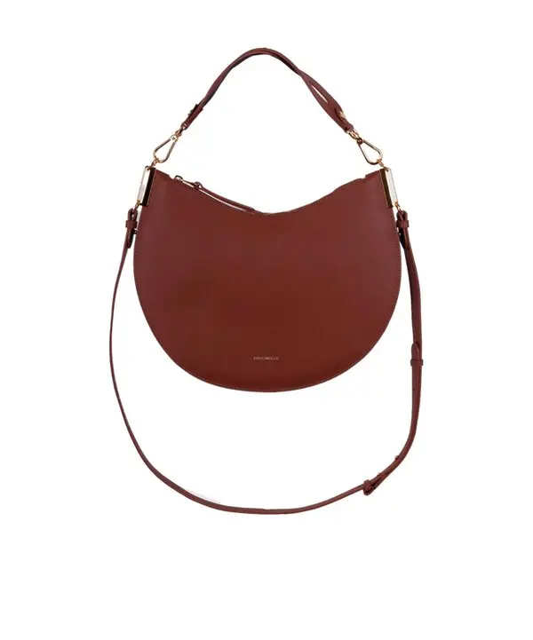 COCCINELLE Curved Shoulder Bag - Red