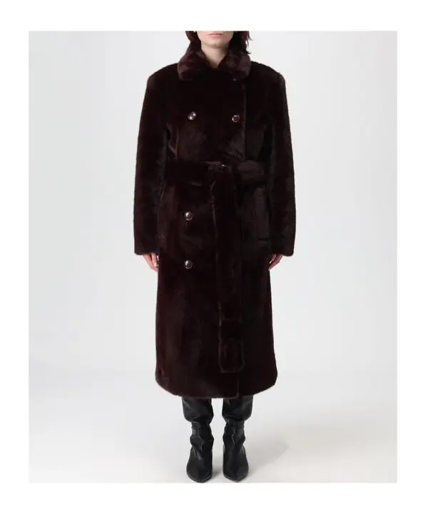 STAND STUDIO Double-breasted Coat - Black