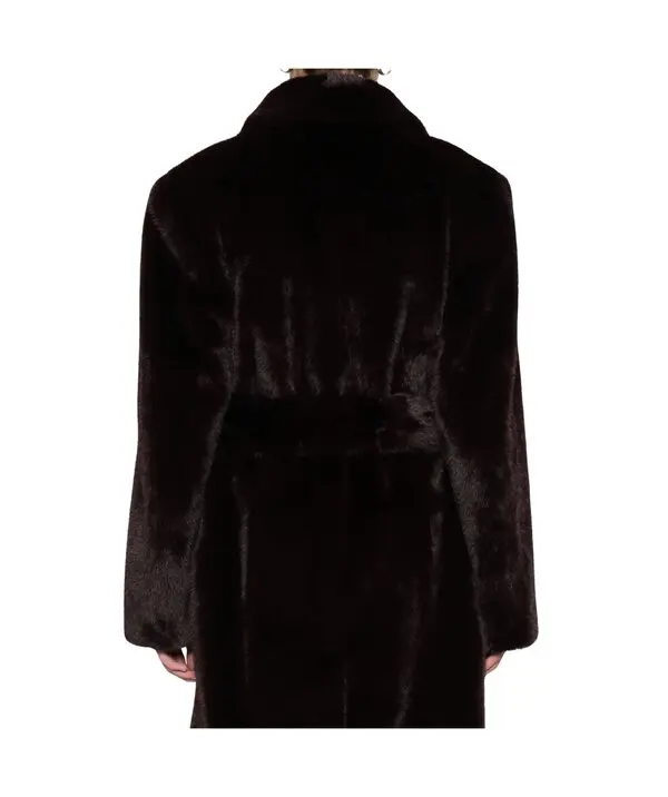 STAND STUDIO Double-breasted Coat - Black