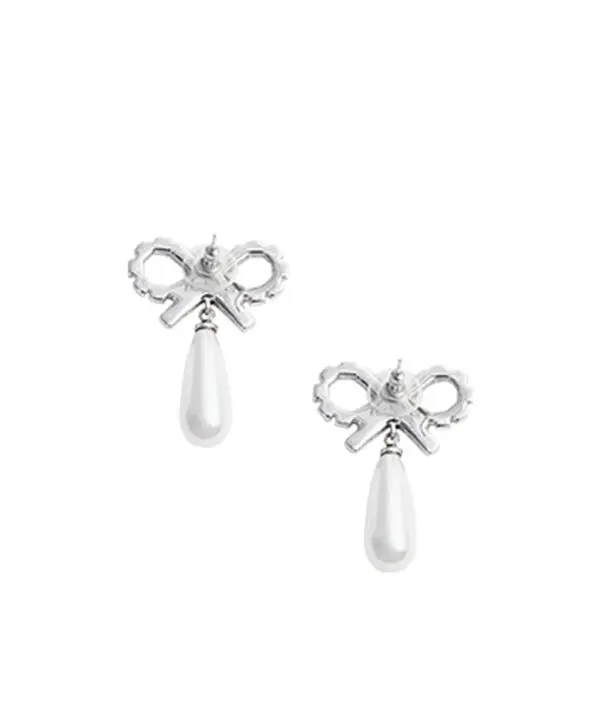 SELF-PORTRAIT Bow Drop Earrings
