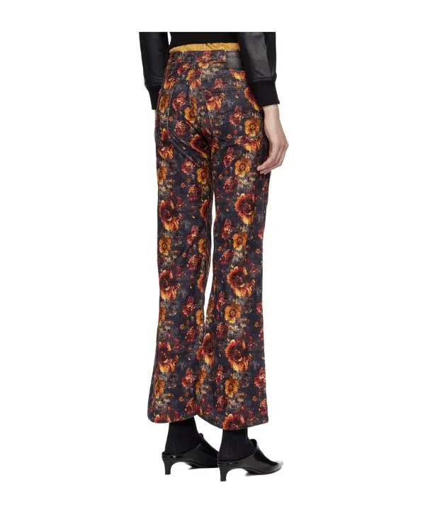 R13 Joan Flared Cropped Jeans - Black