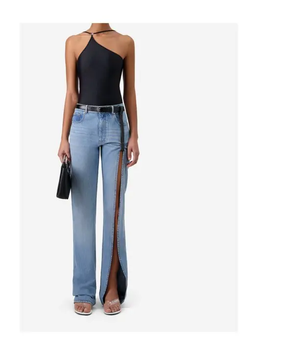 Coperni Asymmetrical One-shoulder Swimsuit - Black