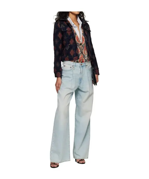 R13 Relaxed Jacquard Trucker Jacket
